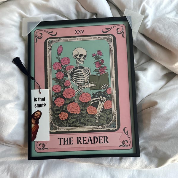 The Reader Tarot Print - Reader Tarot Card - Reading Nook Decor - Gift ...