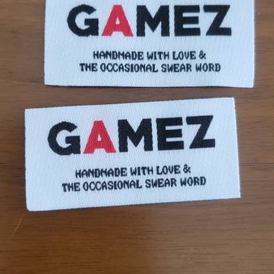 100 Tagless Labels, Iron on Printed Labels, Custom Heat Transfer Label ...