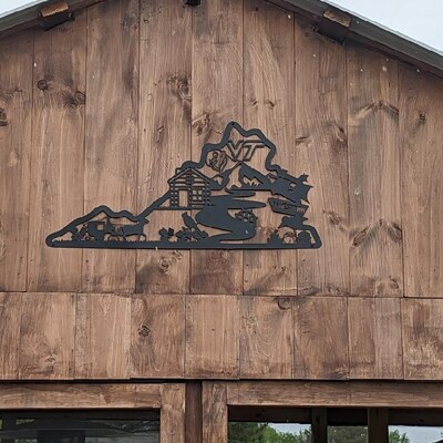 Metal Virginia State Sign Virginia Sign Metal Virginia Sign Sign of ...