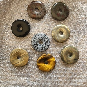 Gold Plated Silver Plated Donut Bail Donut Holder Pi Stone - Etsy