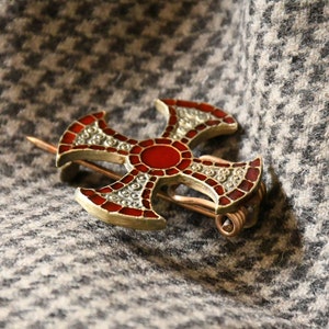 Handmade Anglo Saxon Trumpington cross pendant or brooch | Etsy