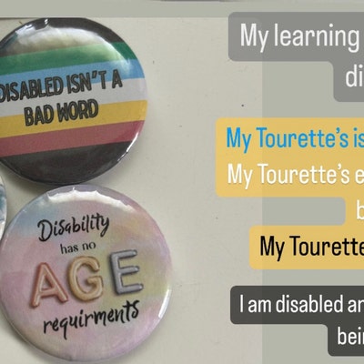 Dont Touch My Mobility Aid Button Pin Disability Button - Etsy