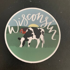 Wisconsin Sayings Sticker Minimalistic Wisconsin State - Etsy