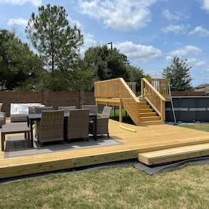 Plans for Above Ground Pool Deck 8x12 24' Round Pool - Etsy