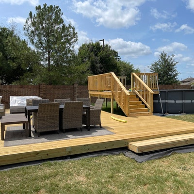 Plans for Above Ground Pool Deck 12x14 24' Round Pool 52 High - Etsy