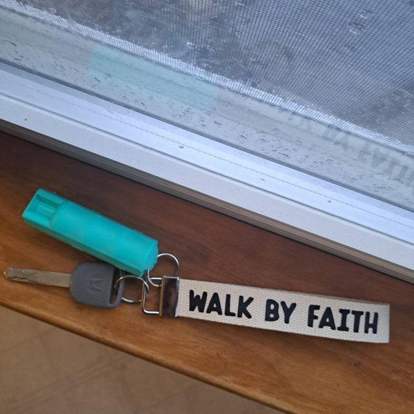 Faith Wristlet Keychain, Make Heaven Crowded Keychain, Christian ...