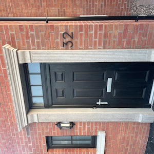 Gold House Numbers Floating House Numbers 10&15cm Metal House Numbers ...