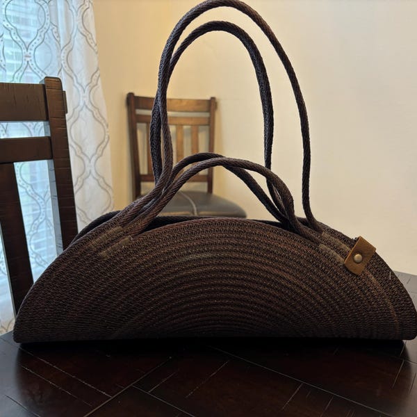 Rope Basket, Rope Tray, Tray, Wood Handles, Kitchen Basket, Wedding ...