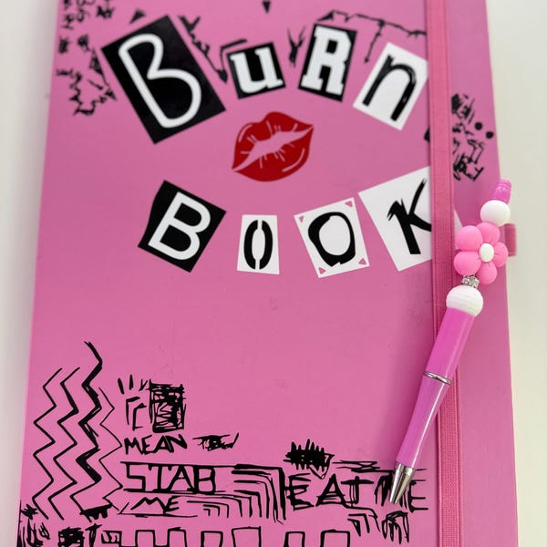 Burn Book Cover Logo Lips SVG PNG | Burn Book Svg, Burn Book Png, Burn ...