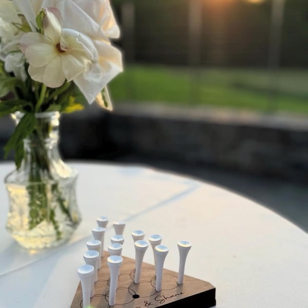 Personalized Triangle Peg Jump Game / Golf Tee / Solitaire/ Gift ...
