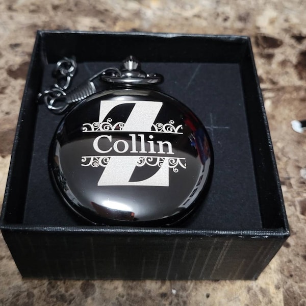 Vintage Style Pocket Watch, Personalized Pocket Watch, Engraved ...