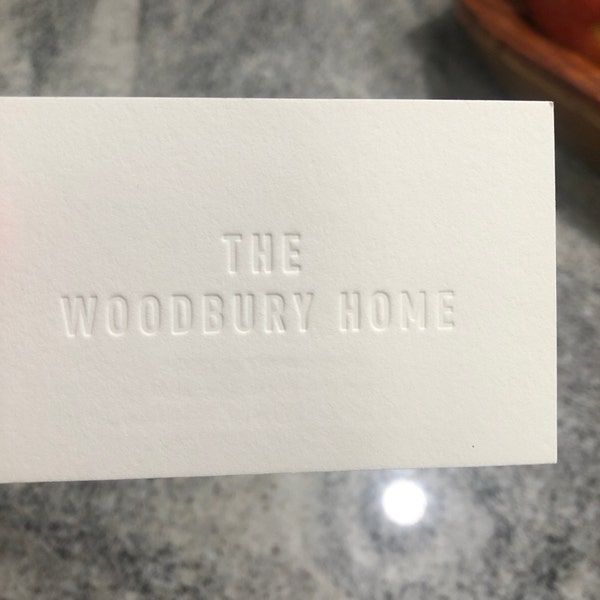 The Kennedy – Custom Letterpress Printed Calling Cards - Etsy