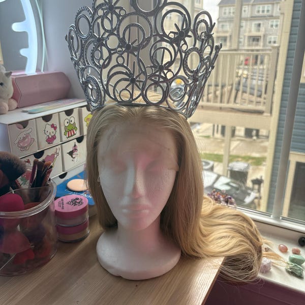 3D Printed Glinda-inspired 3D Crown, Glinda Tiara, Bubble Crown (ships ...