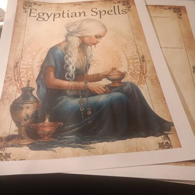 Blood Magic 10 Spells, Book of Shadows Grimoire Pages, Baby Witch ...