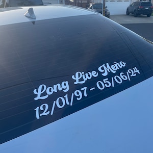 Off White Style Custom Text Vinyl Decal Window Personalized JDM ...