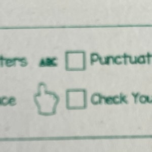 Checklist Stamp Pencil Stamp Completed With...self-inking - Etsy