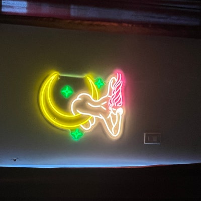 UFO Neon Sign ,LED Neon Lights , Cloud Neon Wall Decor Flying Saucer ...