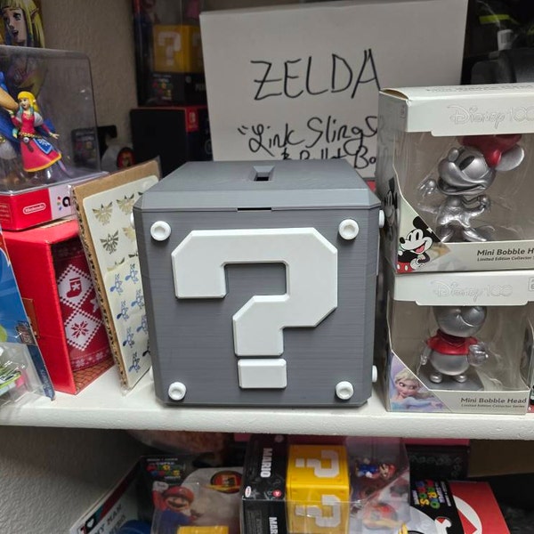 Super Mario Question Mark Money Bank - Etsy