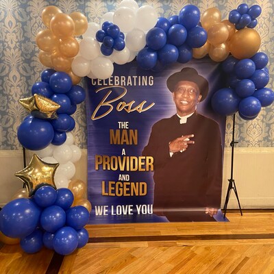 Heavenly Birthday Backdrop in Loving Memory Birthday - Etsy