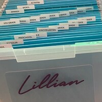 Custom File Tabs ADD ON for DIY Kids School Keepsake Bin Kits - Etsy