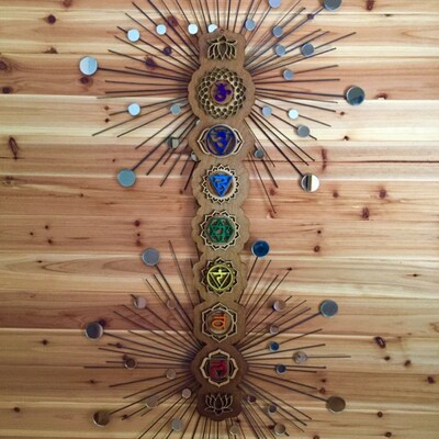 Chakra Wall Art, Chakra Wooden Art, Chakra Wall Hanging, Chakra Art ...