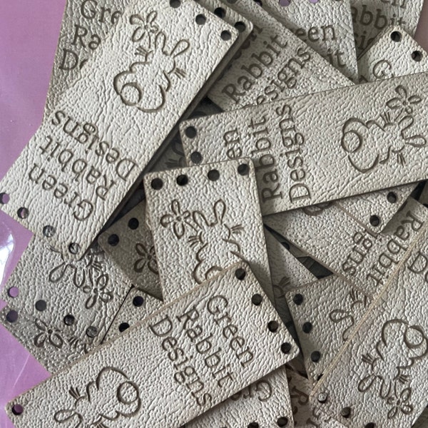 Customisable Center Fold 20mm X 50mm Rectangle Folding Faux Leather ...