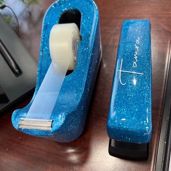 6 Piece Beach Theme Resin Office Supply Set | Resin Scissors | Resin ...