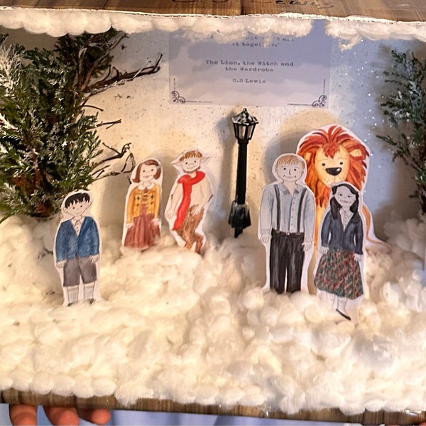 Narnia Characters in COLOR + OUTLINES Lion Witch Wardrobe Digital Print ...