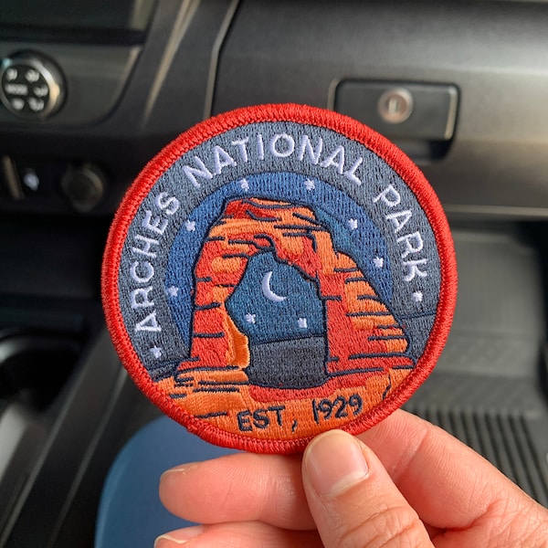Arches National Park Full Embroidered Illustrated Iron-on Patch - Etsy