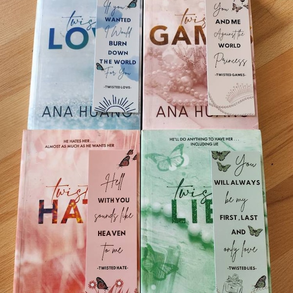Twisted Series Bookmarks - Twisted Love | Twisted Games | Twisted Hate ...