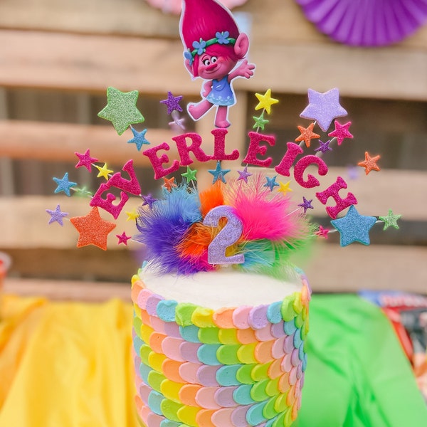 Princess Poppy Troll Cake Topper / Centre Piece - Etsy
