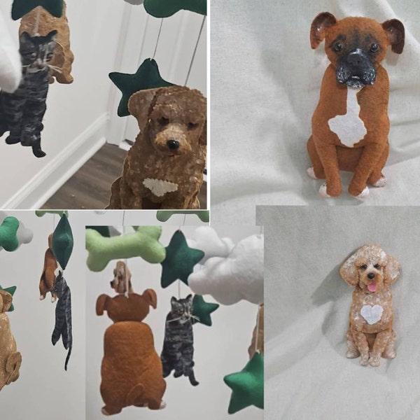 Custom Dog Mobile, Hot Air Balloon Baby Mobile, Personalized Dog Mobile ...
