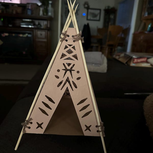 Amazing Pyramid Teepee Lamp SVG Template File, Instant Download DIY ...