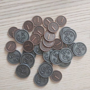 Small Antique Gold Metal Coins 20mm for Pirate Chest or - Etsy