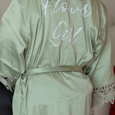 Floral Tassel Robe Bridesmaid Robes Bridal Robe Bride Robe - Etsy