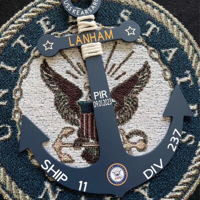 US Navy PIR Anchor / Navy Graduation Anchor / PIR / Navy Boot Camp ...