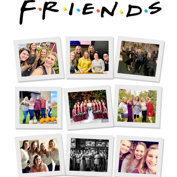 Best Friends Photo Collage, Best Friend Gift, Best Fiends Forever Gift ...