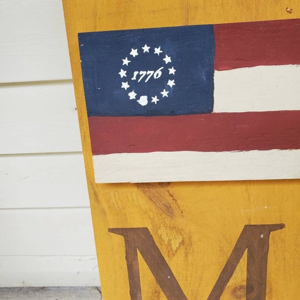 Betsy Ross Flag Stencil | 1776 Stencil | Patriotic USA Stencil | United ...