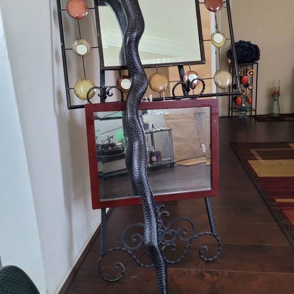 African Python Original Hiking Walking Stick Cane Handmade Kenya Africa ...