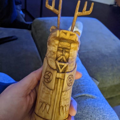 KOLYADA God Wooden Statue Slavic Gods Kolyada Pagan Goddess Wooden Hand ...