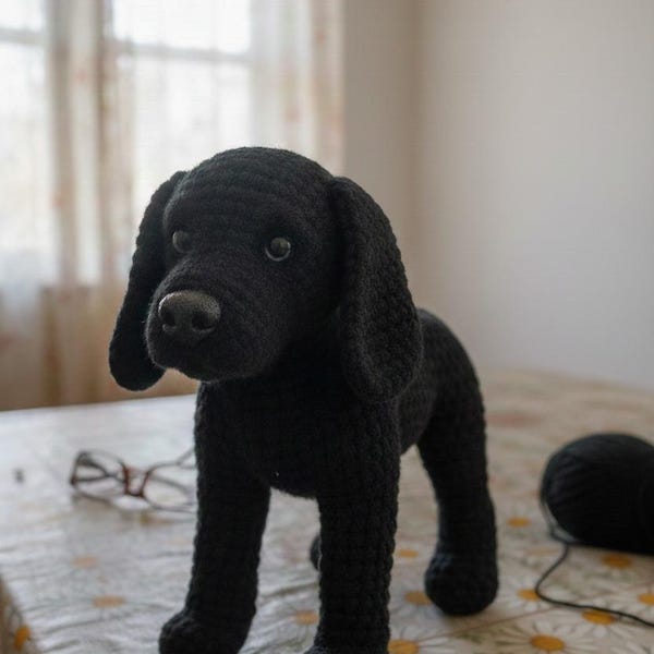 Realistic Amigurumi Dog Crochet Pattern PDF – Labrador Puppy Plush Toy ...