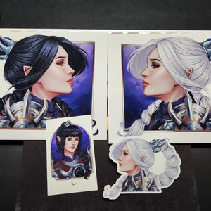 Baldurs Gate 3 BG3 Shadowheart Print or Sticker - Etsy