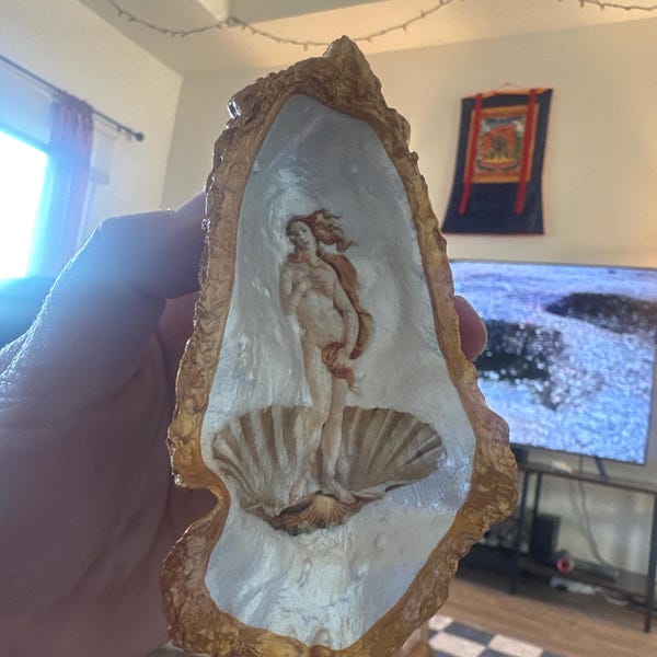 Miniature Birth of Venus by Sandro Botticelly | Vintage, Gold ...