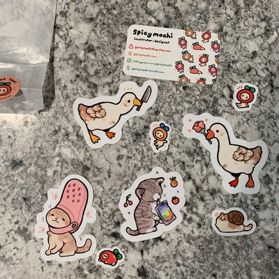 Croc King Sticker / Cat Sticker / Kitten Sticker / Cute Animal Sticker ...