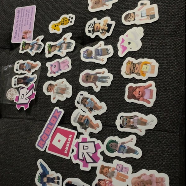 Roblox Girl Gamer Stickers: Laptop, Notebook Decals (24 Pieces) - Etsy