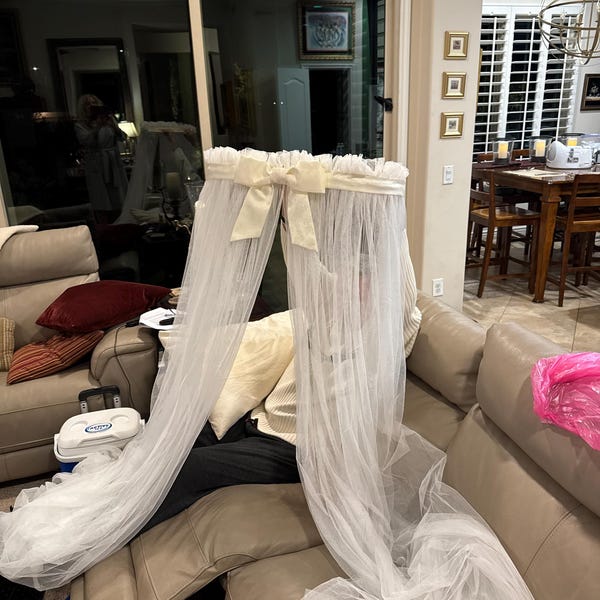 Princess Crib Canopy Nursery Cornice BED Teester FULL Twin Queen 30 ...