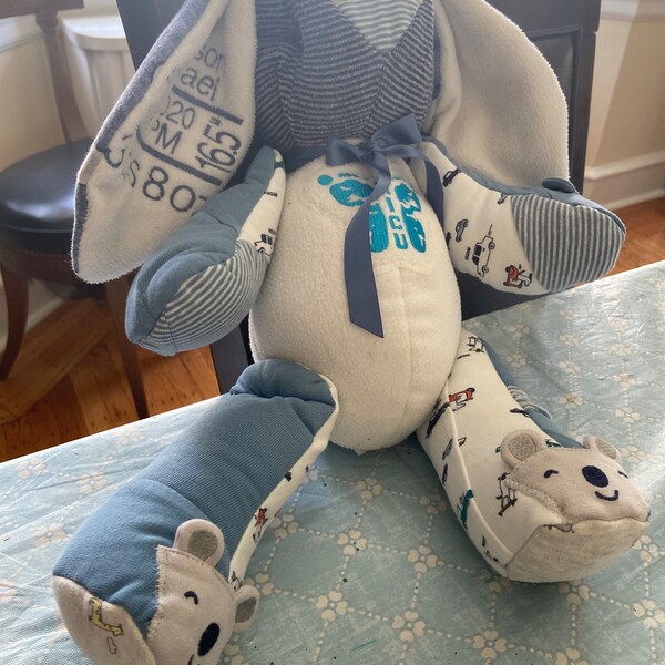 Memory Bunny, Keepsake Bunny, Actual Birth Height Weight Bunny - Etsy