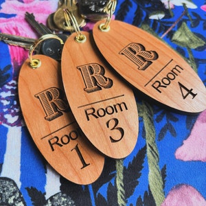 Quality Personalised Key Fobs large Hotel-guesthouse-office-business ...