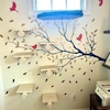 Long Tree Wall Decal Set Family Home Mural Design Long Tree Vinyl Decal ...