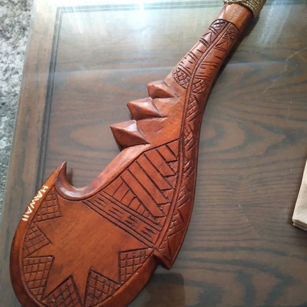 Hawaiian Islands Hand Made Wall Decor Plaques Solid Wood Polynesian ...